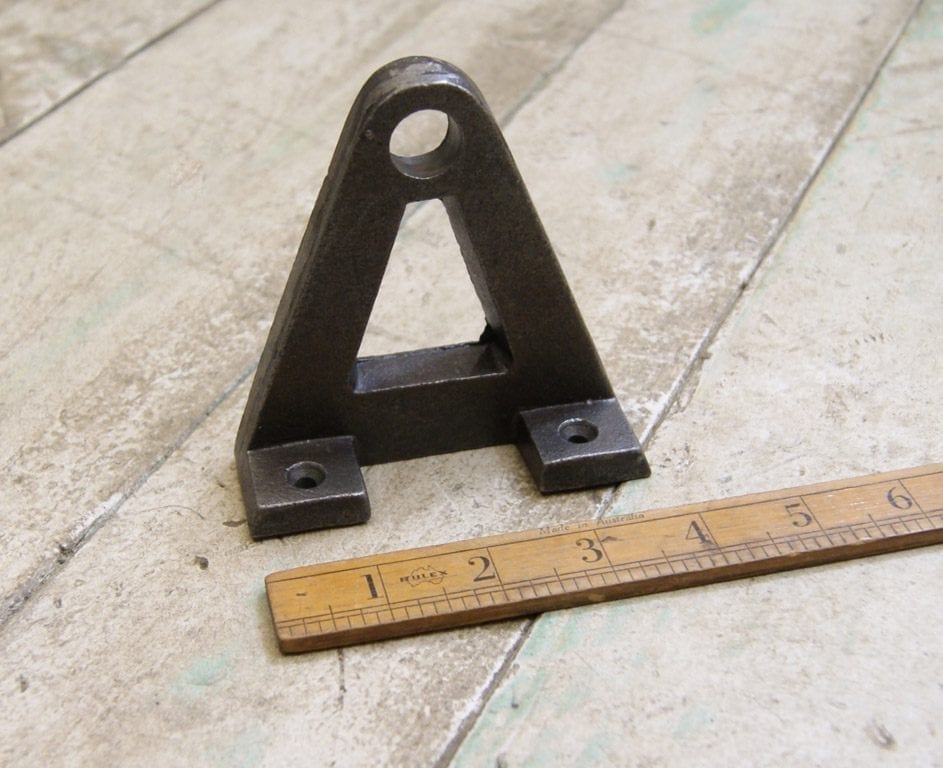 Castor Wheel Axle Bracket Triangular 150mm 16mm Diameter Hole ...