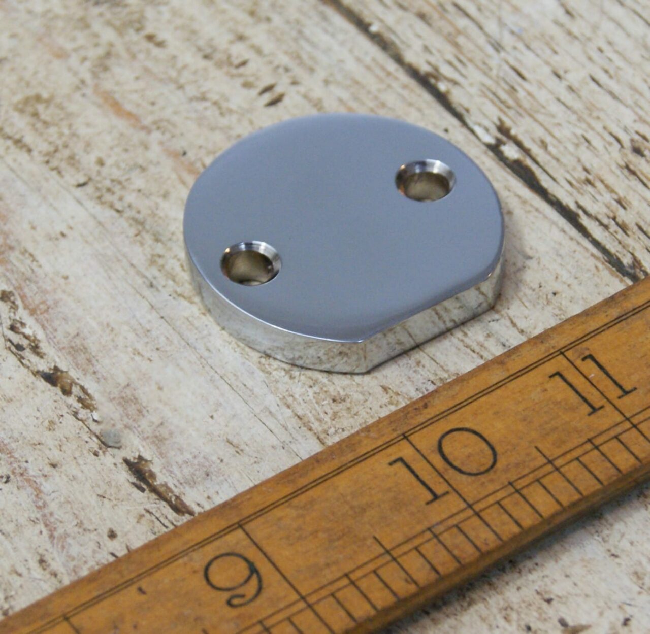 End Cap Disc for Mop Stick Hand Rail Section Chrome 44mm Diameter ...