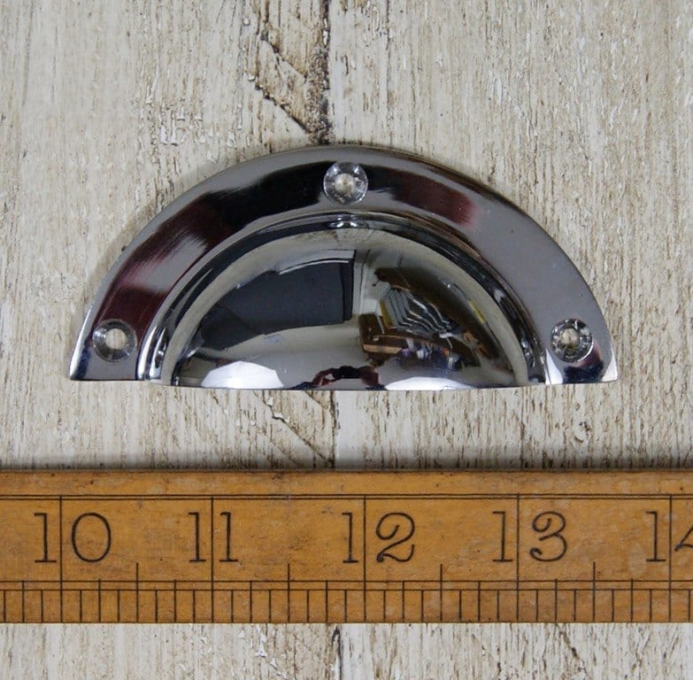 Cup Handle Basic Design Chrome on Brass 92mm 6g screw – Cottingham ...