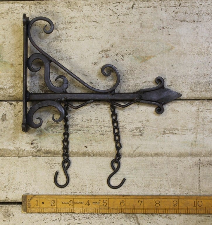 Sign Hanging Bracket with Chains Pub Hand Forged 200mm – Cottingham ...