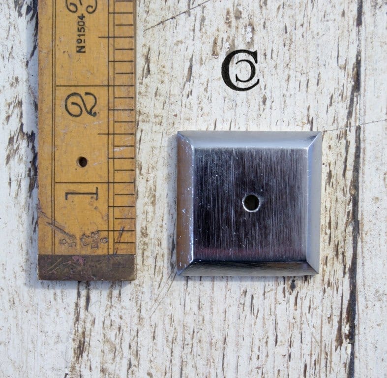 Knob Back Plate Square Chrome on Iron 38mm x 38mm TBD – Cottingham ...