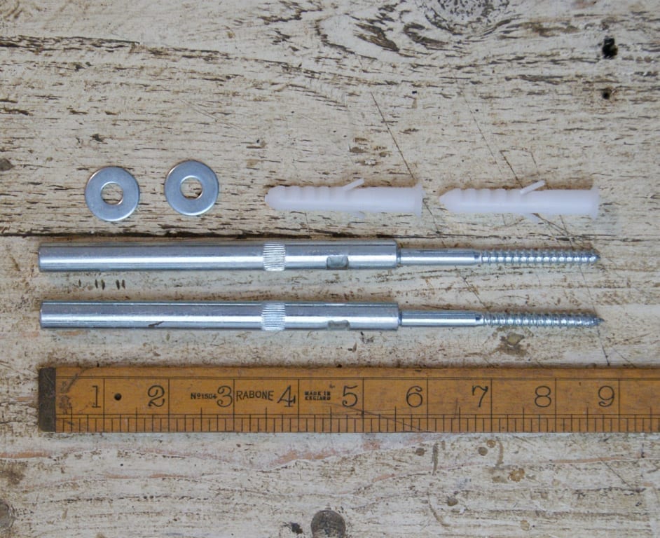 Concealed Shelf Support Screw-in 140mm Rod Masonry 12mm x 230mm ...