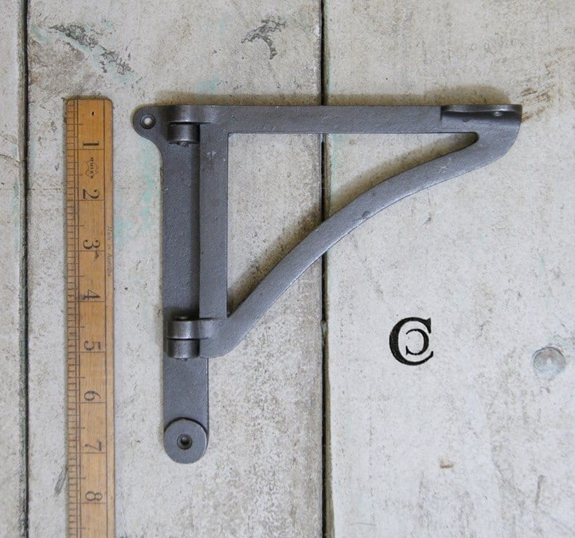 Table Leaf Swivel Bracket 4 x Lugs Cast Antique Iron 180mm x 180mm ...