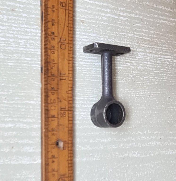 Wardrobe Rail End Support Hanging Antique Iron 66mm x 16mm Diameter ...