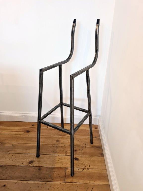 High Chair Bar Stool Vintage NO Seat or Back Antique Iron 700mm ...