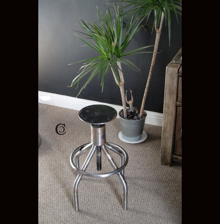 Stool Adjustable height Tubular Legs Pol Steel 500 - 700mm – Cottingham ...