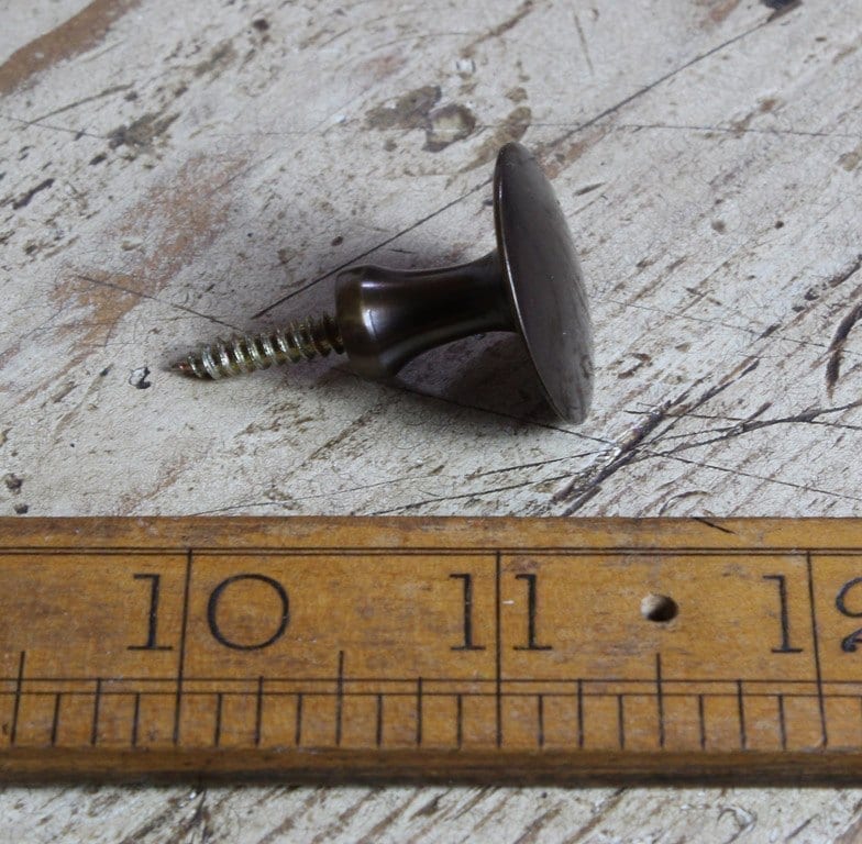 Knob Shutter Bureau Antique COPPER on Brass 25mm – Cottingham Collection