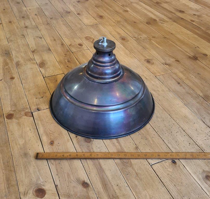 Pendant Hanging Light Shade HODGSON Antique Copper 500mm Diameter ...
