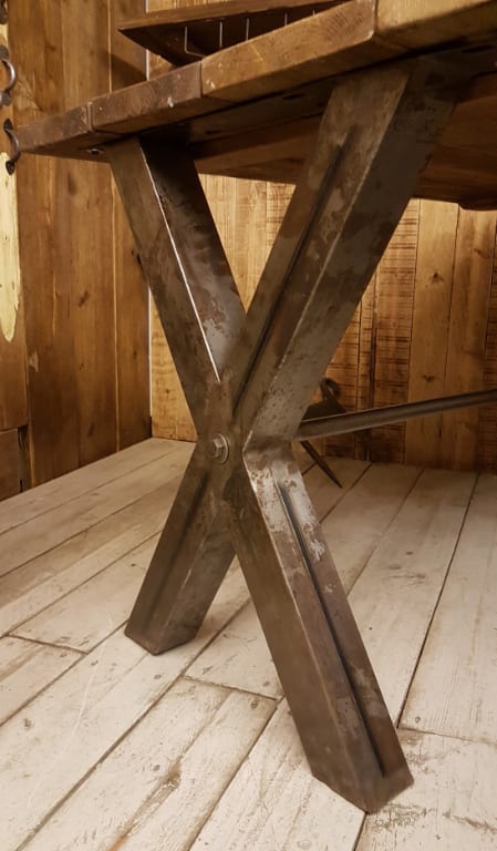 Table End Frame CROSS Section Mild Steel 3" Box 710mm High – Cottingham ...