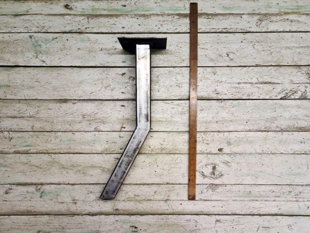 Table Leg DOG LEG Antique Iron 50mm Box Section 710mm – Cottingham ...