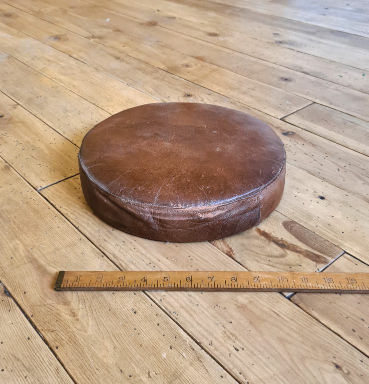 Stool Top Brown Leather 12.5" / 315mm Diameter x 50mm – Cottingham ...