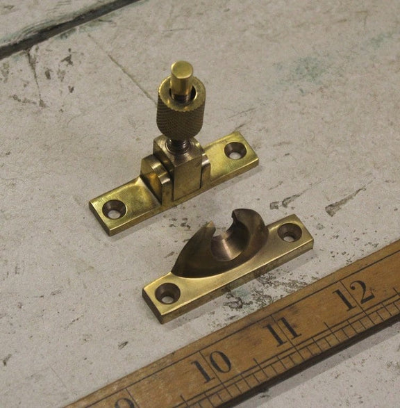 Sash Window Screw Down Fastener Sprung BRIGHTON Brass 50mm – Cottingham ...
